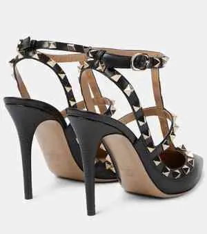 Valentino Garavani Rockstud Leather Pumps - Black