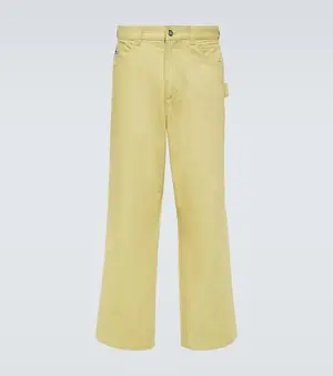 BODE Brook Wide-leg Canvas Pants - Green