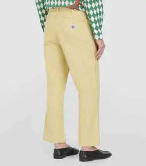 BODE Brook Wide-leg Canvas Pants - Green