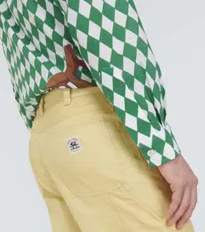 BODE Brook Wide-leg Canvas Pants - Green