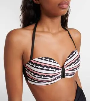 Max Mara Alaska Printed Bikini Top