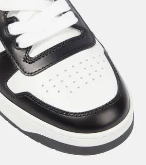 Prada Logo Leather Sneakers