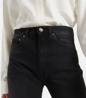 TOTEME Mid-rise Cropped Jeans - Black