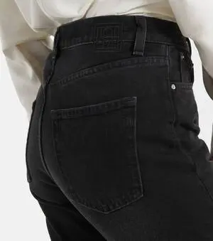 TOTEME Mid-rise Cropped Jeans - Black