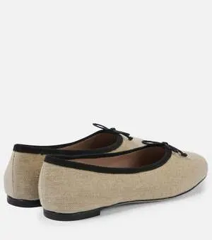 MALONE SOULIERS Misty Canvas Ballet Flats