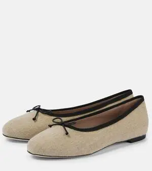 MALONE SOULIERS Misty Canvas Ballet Flats