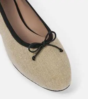MALONE SOULIERS Misty Canvas Ballet Flats