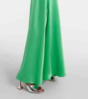 RODARTE Rose Halterneck Silk Gown