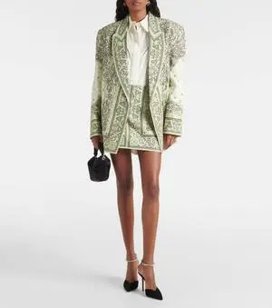 Zimmermann Matchmaker Printed Linen Blazer