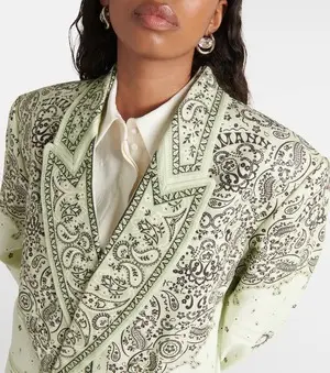 Zimmermann Matchmaker Printed Linen Blazer