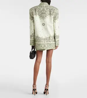 Zimmermann Matchmaker Printed Linen Blazer