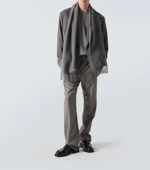 Acne Studios Fringed Wool Scarf