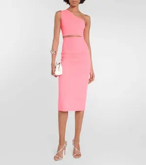 Victoria Beckham Vb Body One-shoulder Cropped Top