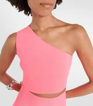 Victoria Beckham Vb Body One-shoulder Cropped Top