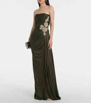 Costarellos Elettra Embellished Gown