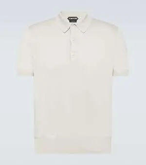 TOM FORD Wool Polo Shirt - Grey