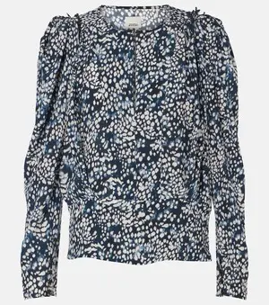 Isabel Marant Étoile Zarga Printed Silk-blend Blouse