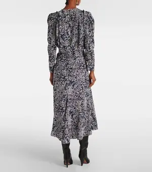 Isabel Marant Étoile Zarga Printed Silk-blend Blouse