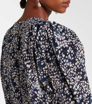Isabel Marant Étoile Zarga Printed Silk-blend Blouse