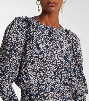 Isabel Marant Étoile Zarga Printed Silk-blend Blouse