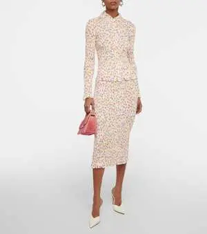 Dorothee Schumacher Floral Plisse Top