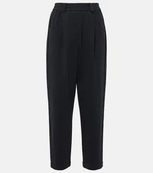 Brunello Cucinelli Pleated Cotton-blend Jersey Sweatpants