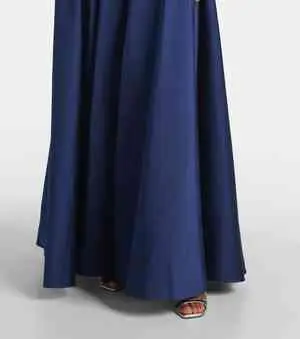 Roland Mouret Strapless Gathered Taffeta Gown