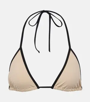 TOTEME Halterneck Bikini Top - White