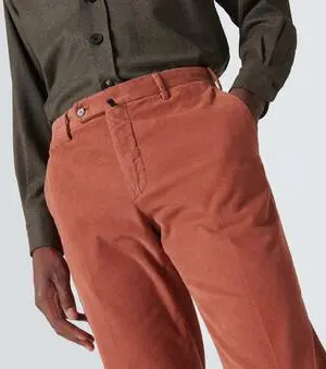 SLOWEAR Cotton Corduroy Straight Leg Trousers