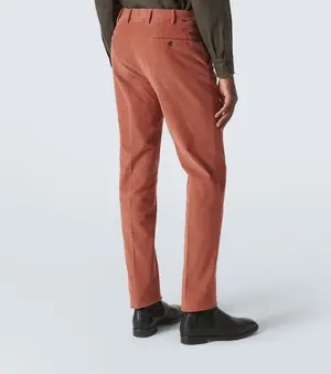 SLOWEAR Cotton Corduroy Straight Leg Trousers