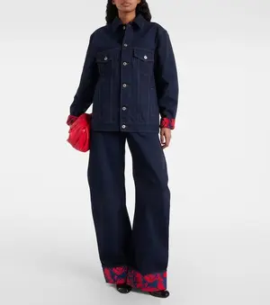 Burberry High-rise Wide-leg Jeans