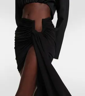Christopher Esber Arched Palm Sash Mini Skirt