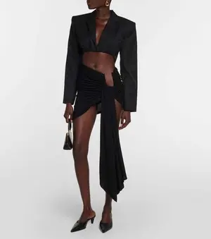Christopher Esber Arched Palm Sash Mini Skirt