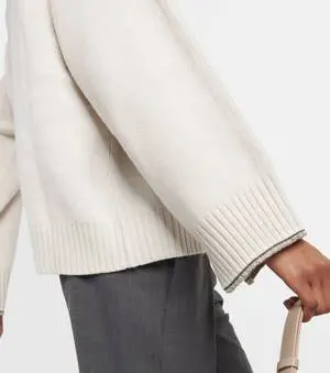 Brunello Cucinelli Wool, Cashmere, And Silk Turtleneck Sweater