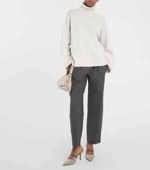 Brunello Cucinelli Wool, Cashmere, And Silk Turtleneck Sweater