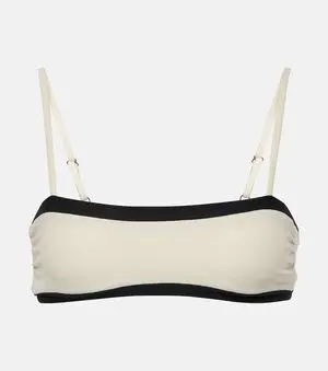 SAME Colorblocked Bandeau Bikini Top