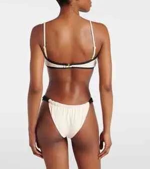 SAME Colorblocked Bandeau Bikini Top
