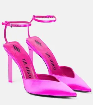Attico Perine 105 Satin Pumps - Pink