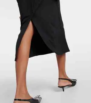 Staud Cortona Strapless Midi Dress
