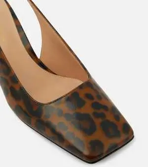 GIANVITO ROSSI 55 Patent Leather Slingback Pumps
