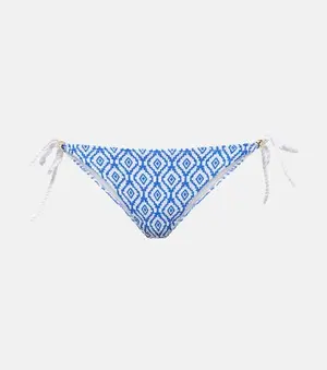 Heidi Klein Sardinia Printed Bikini Bottom - Blue