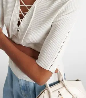 FRAME Ribbed Knit Top