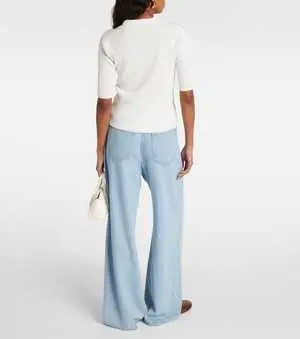 FRAME Ribbed Knit Top