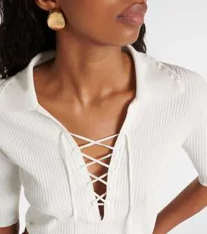 FRAME Ribbed Knit Top