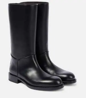 THE ROW Nobilis Leather Knee-high Boots