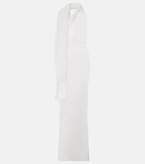 Alaïa Scarf-detail Maxi Dress - White