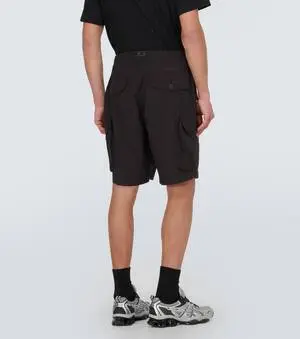 AND WANDER Oversized Cargo Shorts - Black