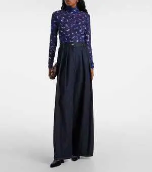 Dries Van Noten High-rise Wide-leg Jeans - Blue