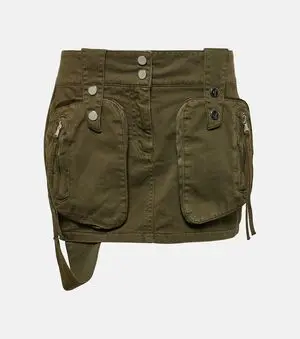 Blumarine Cotton Twill Mini Skirt