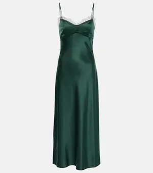 Veronica Beard Bixie Silk-blend Satin Slip Dress